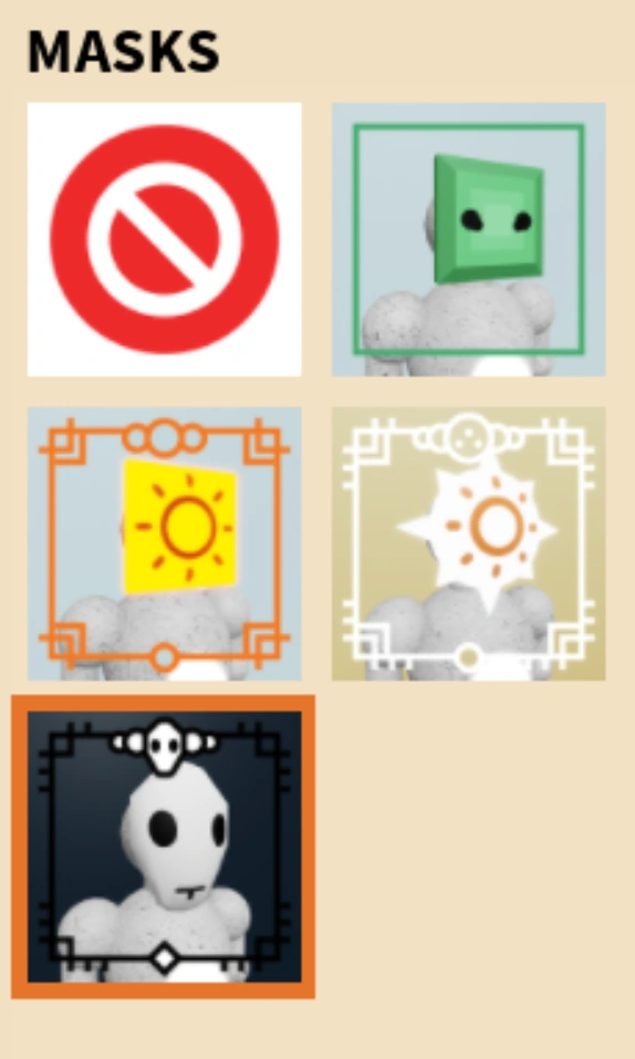 Masks | Journey to the Sun ROBLOX Wiki | Fandom