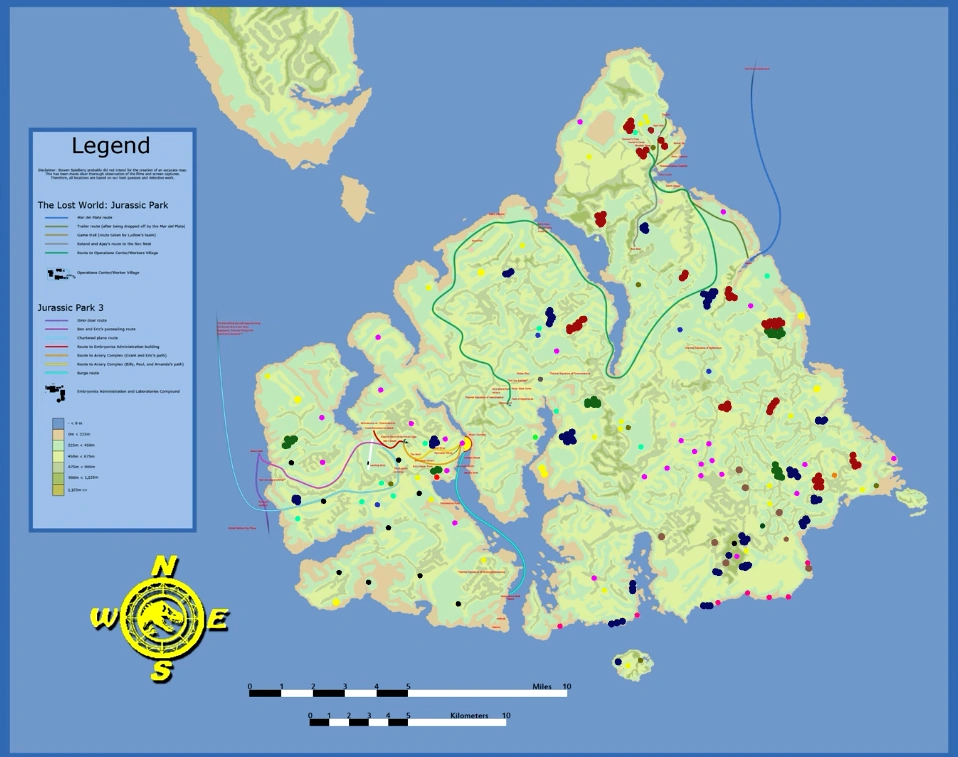 Site B Map | Jurassic Park Fanon Wiki | Fandom