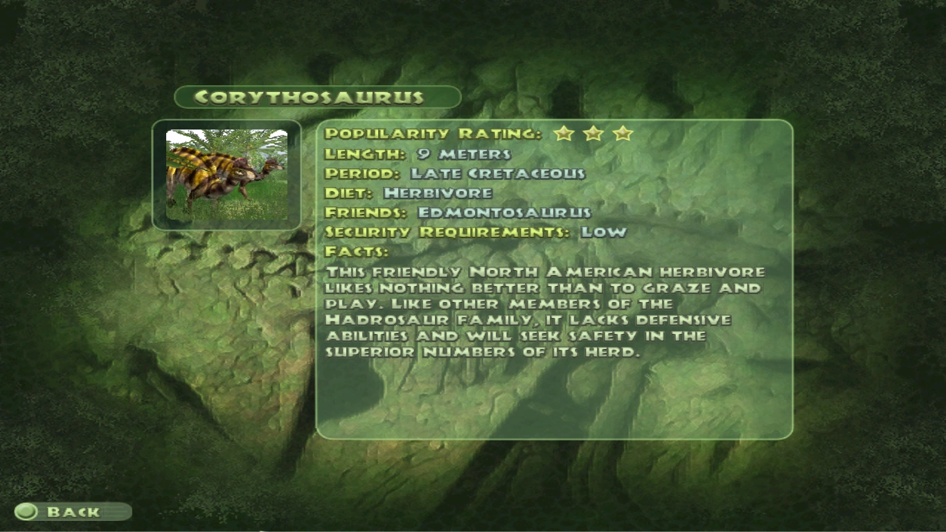 Jurassic Park Operation Genesis Corythosaurus