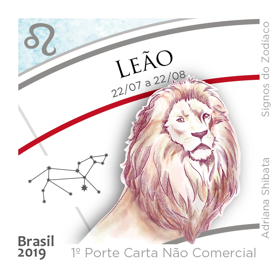 Brazil 2019 Zodiac Signs - Lion | JPP-Stamps Wiki | Fandom