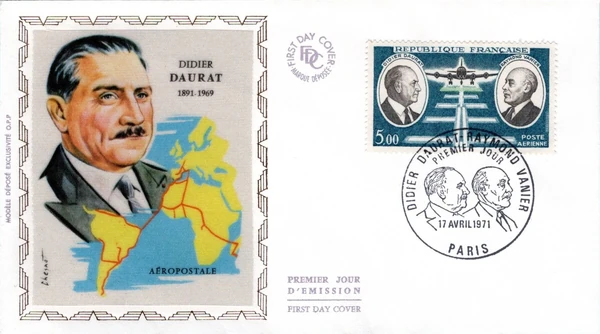 France 1971 Didier Daurat and Raymond Vanier Aviation Pioneers | JPP ...