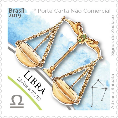 Brazil 2019 Zodiac Signs - Libra | JPP-Stamps Wiki | Fandom