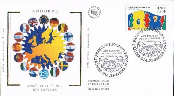 Andorra-French 2001 European Year of the Languages | JPP-Stamps Wiki ...