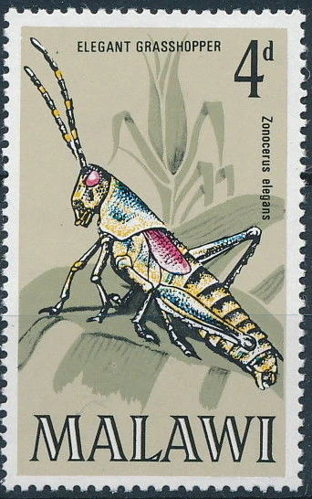 Malawi 1970 Insects of Malawi | JPP-Stamps Wiki | Fandom