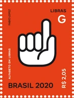 Brazil 2020 Alphabet in LIBRAS - Brazilian Sign Language | JPP-Stamps ...