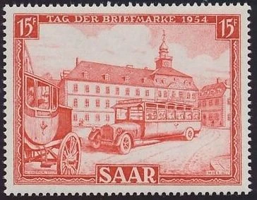 Saar 1954 Stamp Day | JPP-Stamps Wiki | Fandom