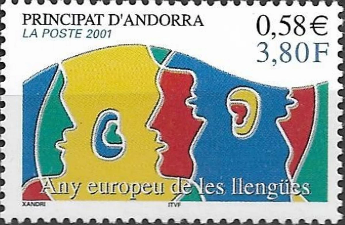 Andorra-French 2001 European Year of the Languages | JPP-Stamps Wiki ...