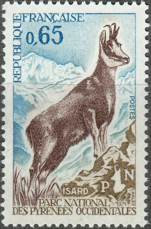 France 1971 Pyrenean Chamois | JPP-Stamps Wiki | Fandom