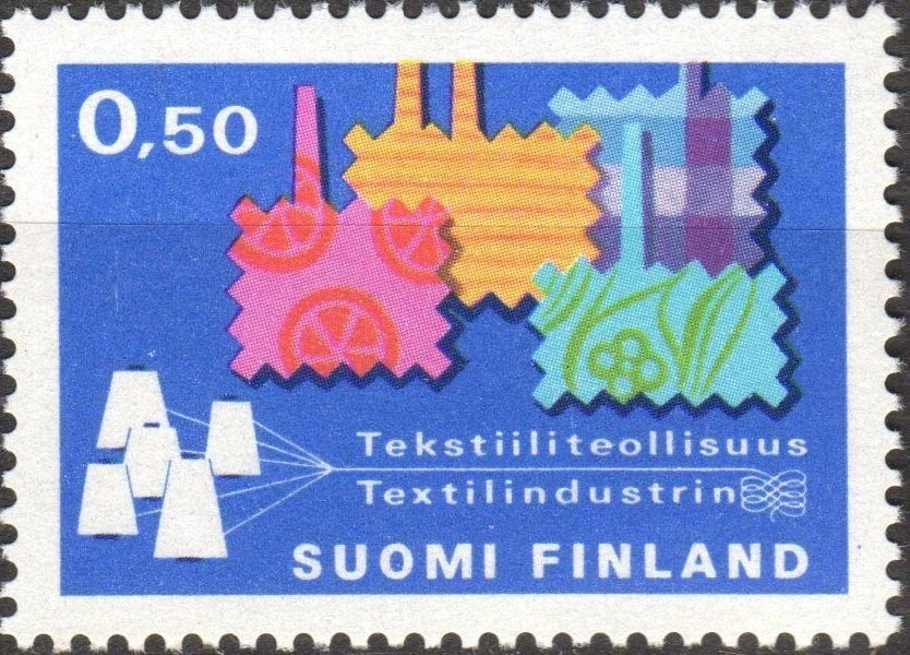 Finland 1970 Textile Industry | JPP-Stamps Wiki | Fandom