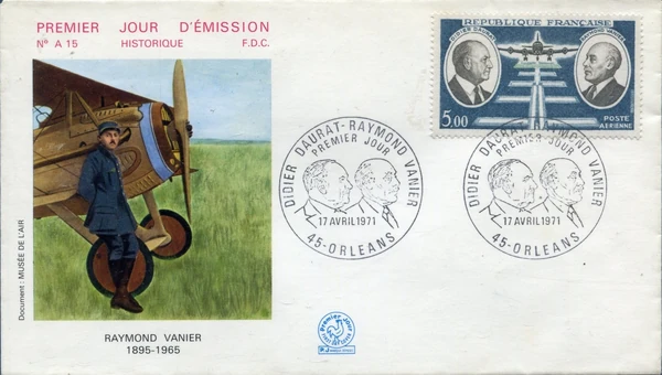 France 1971 Didier Daurat and Raymond Vanier Aviation Pioneers | JPP ...