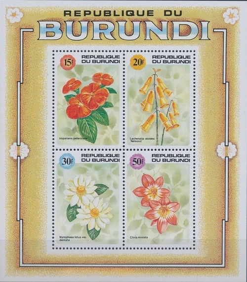 Burundi 1992 Flowers | JPP-Stamps Wiki | Fandom