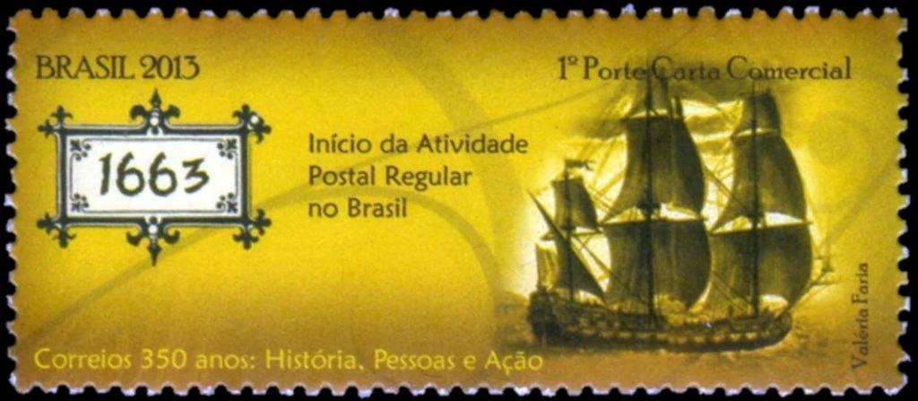 Brazil 2013 350 years Brazilian Post Office | JPP-Stamps Wiki | Fandom