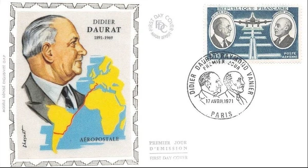 France 1971 Didier Daurat and Raymond Vanier Aviation Pioneers | JPP ...