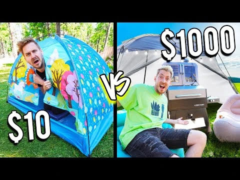 $10 VS $1000 OUTDOOR FORTS! *Budget Challenge* | JStu Wiki | Fandom