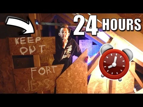 24 HOUR OVERNIGHT FORT IN THE ATTIC! | JStu Wiki | Fandom