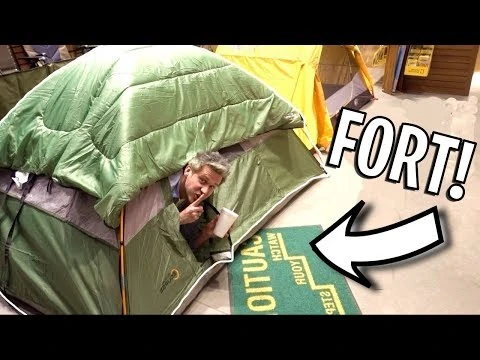 HIDDEN TENT FORT IN BASS PRO SHOPS! | JStu Wiki | Fandom