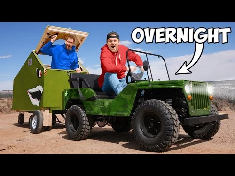 MICRO JEEP OVERNIGHT SURVIVAL CHALLENGE! | JStu Wiki | Fandom