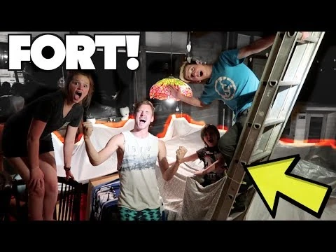 HUGE INDOOR 2 STORY FORT! | JStu Wiki | Fandom