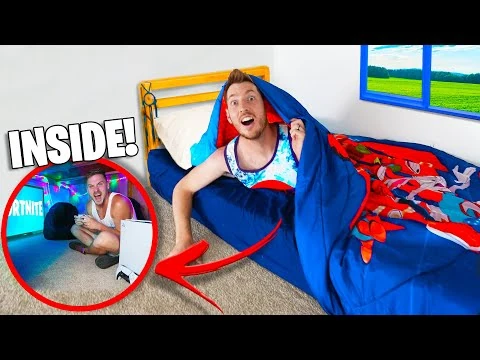 Secret Hidden BED Entrance to Epic GAMING FORT! | JStu Wiki | Fandom