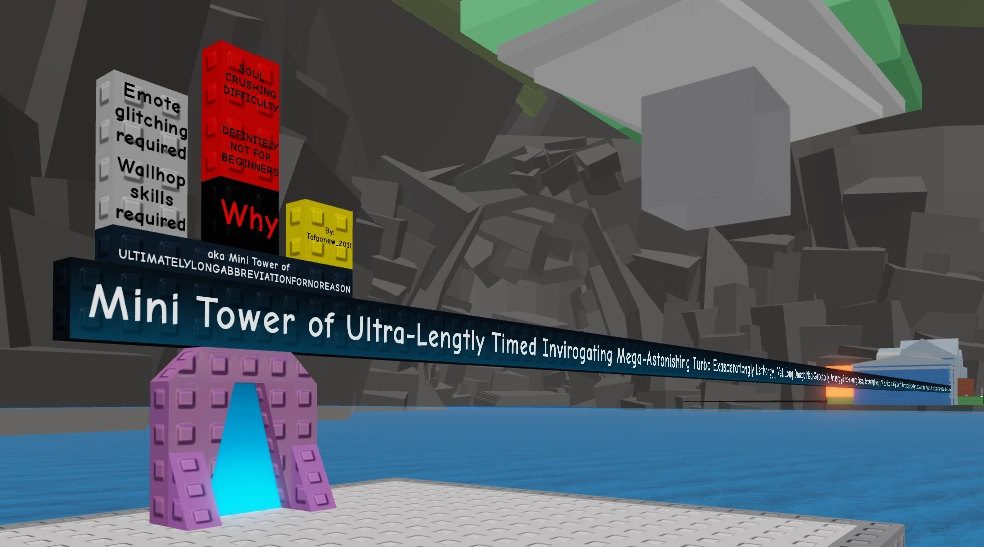 Mini Tower of ULTIMATELYLONGABBREVIATIONFORNOREASON | JToH's Joke ...