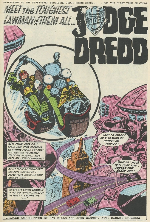 Judge Dredd First Appearance