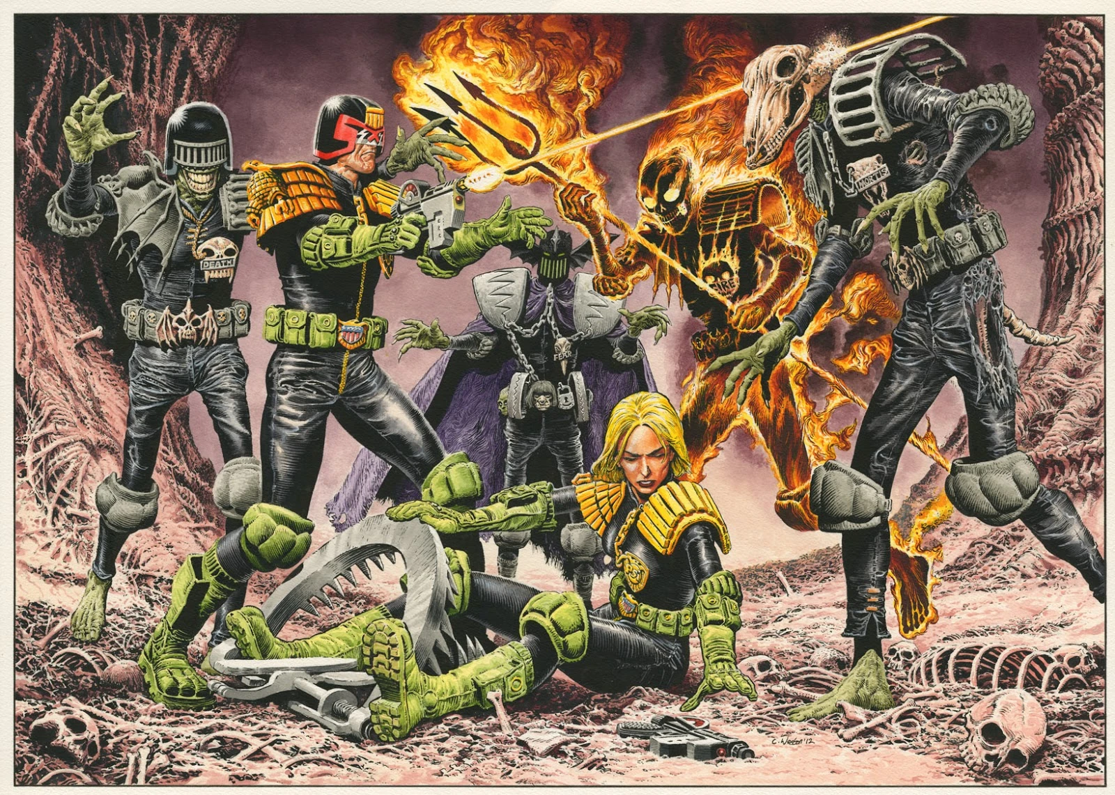 Dark Judges from judge dredd in Worm earth bet | SpaceBattles