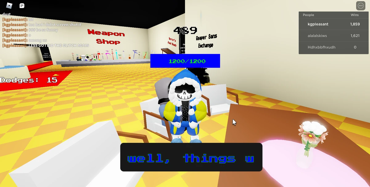 (Bug) Sans in the Lobby | Undertale: Judgement Day (Roblox) Wiki | Fandom