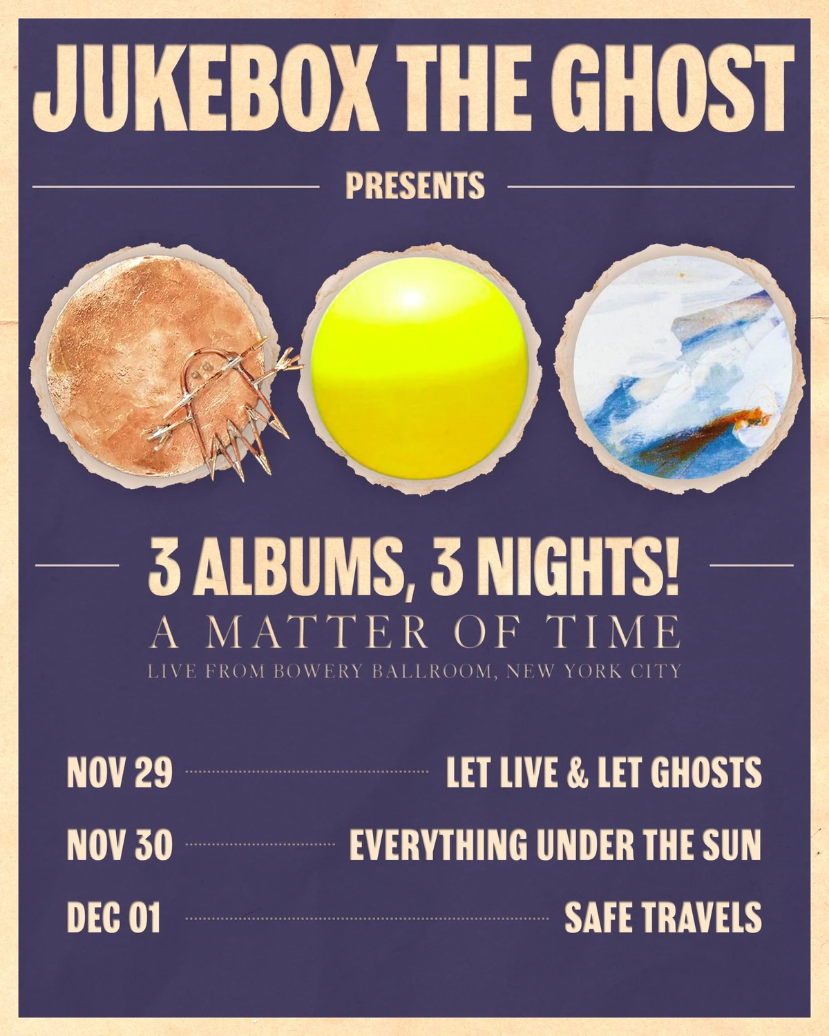 3 Albums, 3 Nights! | Jukebox the Ghost Wiki | Fandom