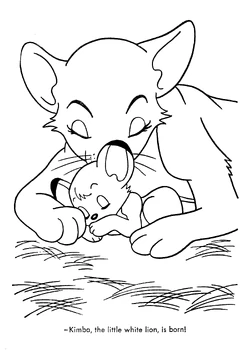 how to draw kimba the white lion