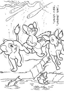 kimba the white lion coloring pages
