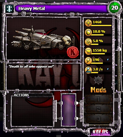 Heavy Metal | Junk Wars Wiki | Fandom