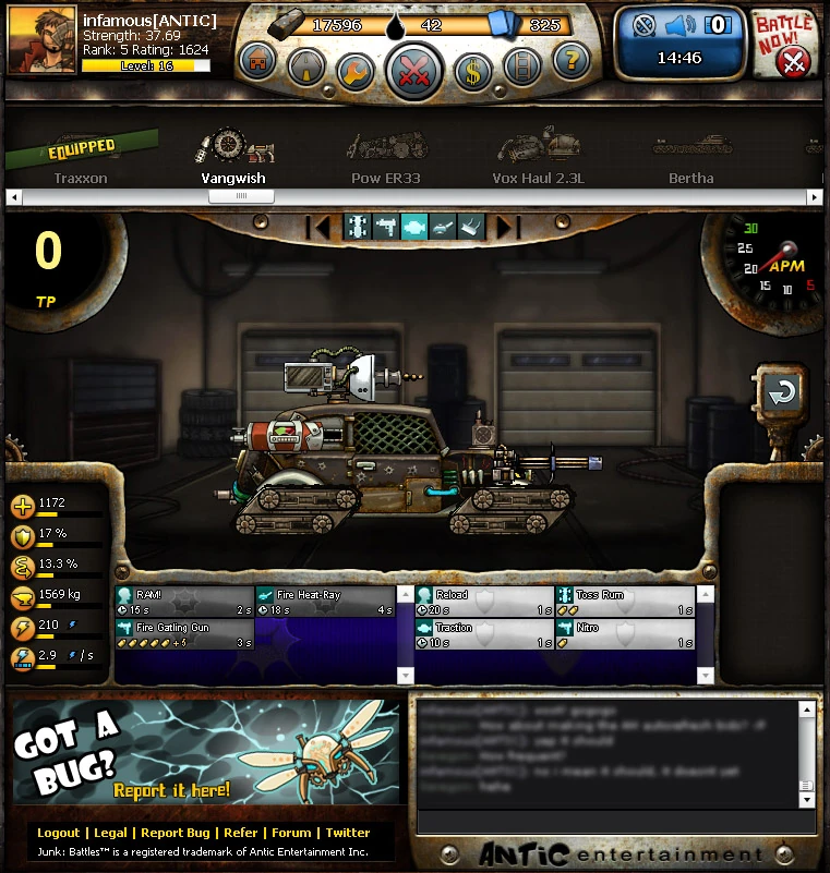 Game Interface | Junk Wars Wiki | Fandom