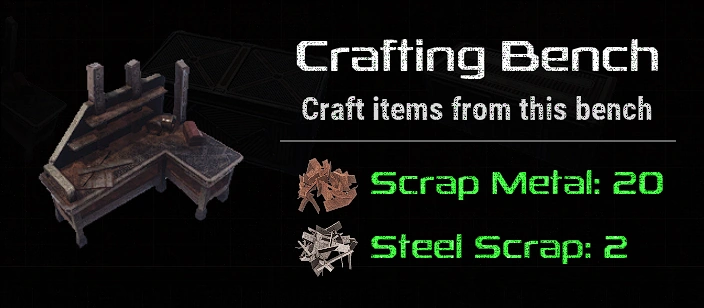 Crafting Bench | JUNKPUNK Wiki | Fandom