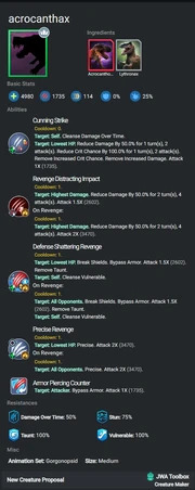 Acrocanthax | Jurassic World Alive Ideas Wiki | Fandom