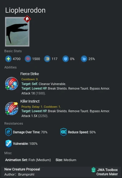 Liopleurodon | Jurassic World Alive Ideas Wiki | Fandom
