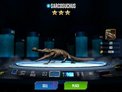 Sarcosuchus Jurassic World The Game