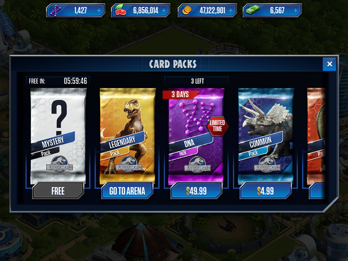Common Card Packs | Jurassic World: The Game Wiki | Fandom