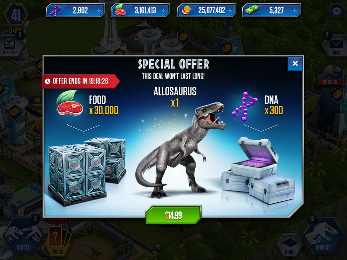 Special Offer | Jurassic World: The Game Wiki | Fandom