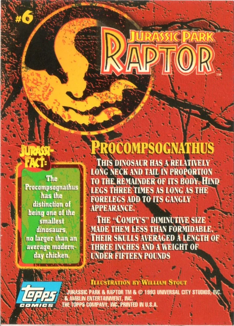Procompsognathuscartes Wikia Jurassic Park Fandom