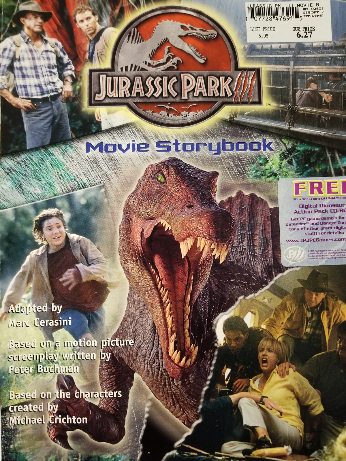 Jurassic Park III Movie Storybook | Jurassic Park Wiki | Fandom
