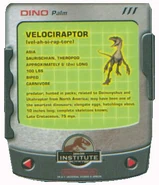 Velociraptor/Cards | Jurassic Park Wiki | Fandom