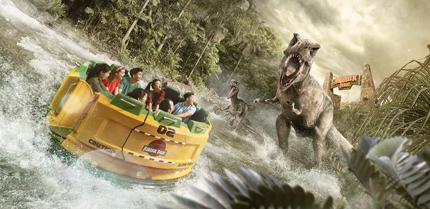 Universal Studio Singapore Jurassic Park Rapid Adventure