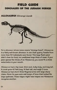 Allosaurus/Books | Jurassic Park Wiki | Fandom