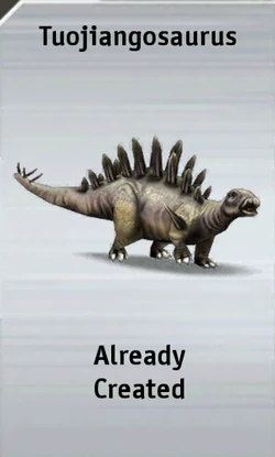 Jurassic Parkbygger Tuojiangosaurus Two Clawed Dinosaur Species