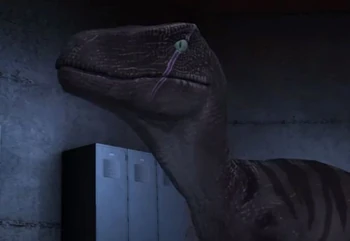 Scarred Raptor Leader | Jurassic Park Wiki | Fandom