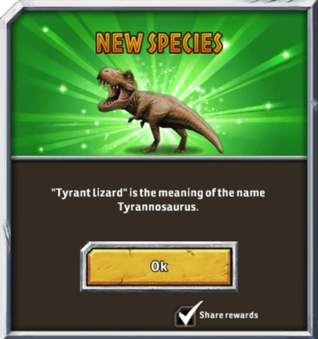 T Rex Jurassic Park Builder