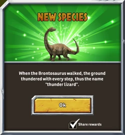 Brontosaurus Jurassic Park Builder