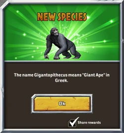 Jurassic Park Builder Gigantopithecus