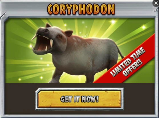 Coryphodon | Jurassic Park Builder Wiki | Fandom