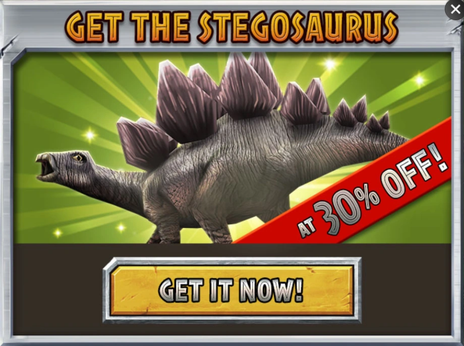 Jurassic Park Builder Stegosaurus